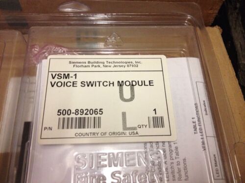Siemens VSM Voice Switch Module *New* – SeekPLC